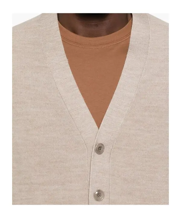LEMAIRE Button-front Cardigan - Nude