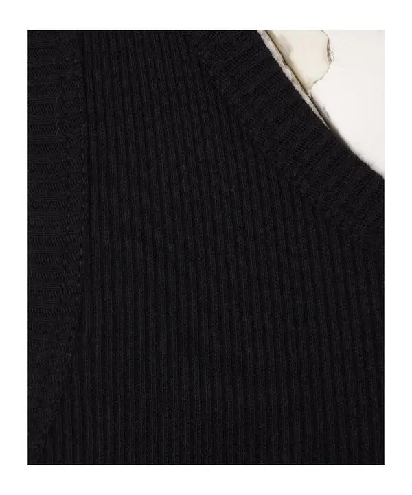 ANN DEMEULEMEESTER Sleeveless Top With Side Ties - Black