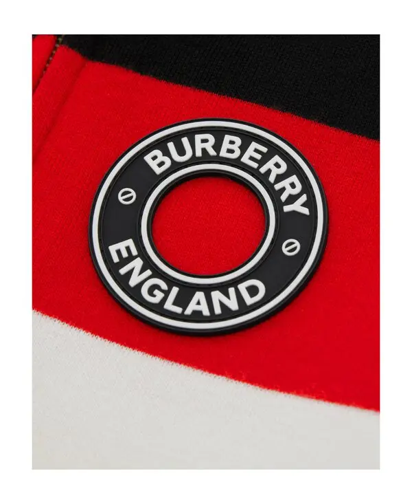 Burberry Color-block Wool Blend Knit Dress With Zip Front