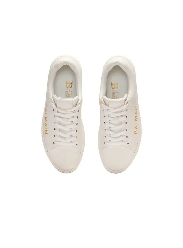 Balmain B-court Printed Trainers - White