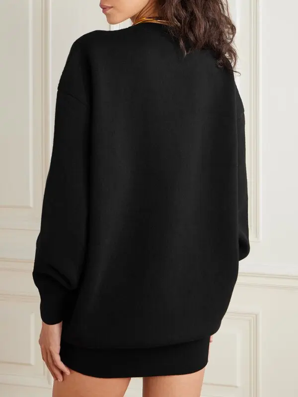 TOM FORD Round Neck Cashmere Mini Dress - Black