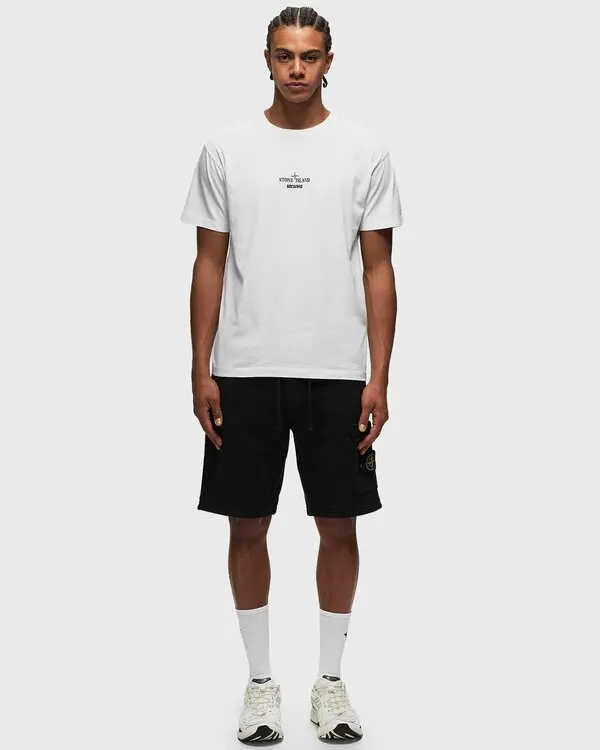 Stone Island Logo Printed Crewneck T-shirt