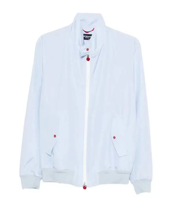 Kiton Cima Zip-up Jacket - Blue