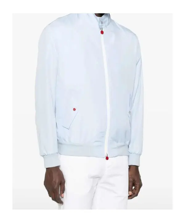 Kiton Cima Zip-up Jacket - Blue