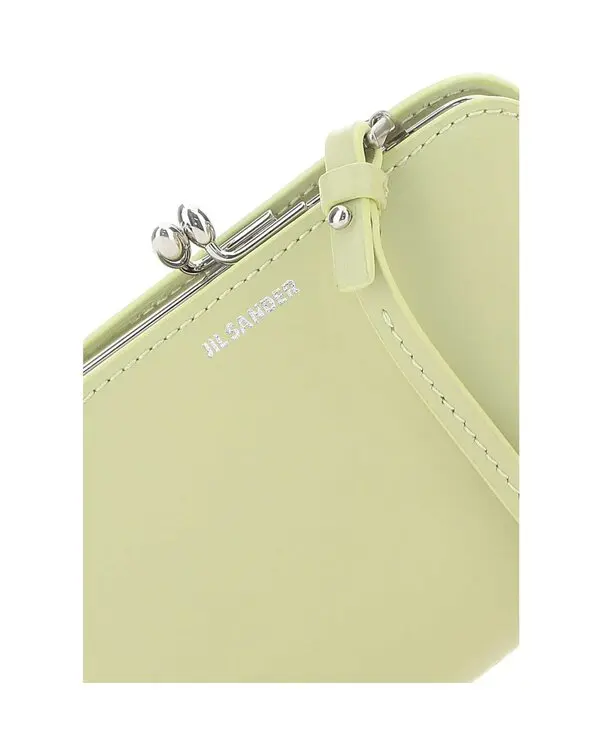 JIL SANDER Goji Logo Printed Micro Crossbody Bag - Nude