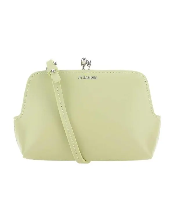 JIL SANDER Goji Logo Printed Micro Crossbody Bag - Nude