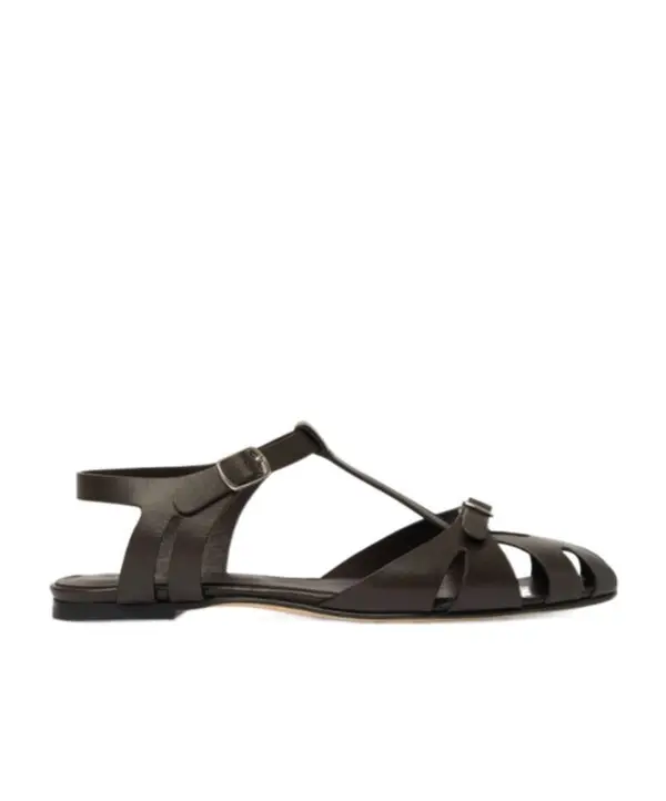 SCAROSSO Gala Fisherman Sandals - Dark Brown