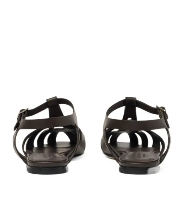 SCAROSSO Gala Fisherman Sandals - Dark Brown