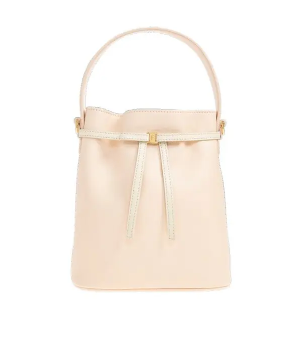 FERRAGAMO Rosa Top Handle Shoulder Bag - Nude