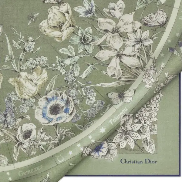 Dior Châle Astral Flowers - Gray