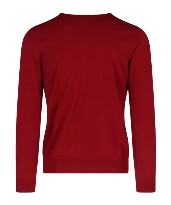 DRUMOHR V-neck Knit Pullover - Red