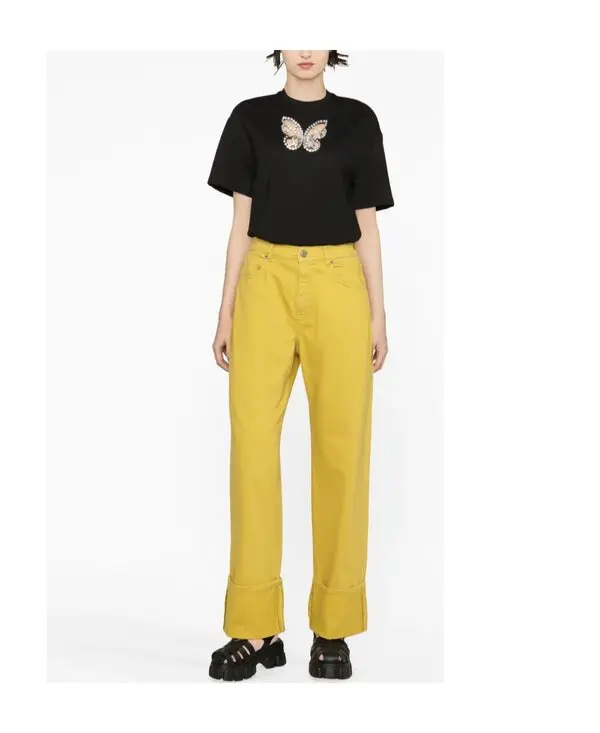 P.a.r.o.s.h Logo Straight Casual Pants