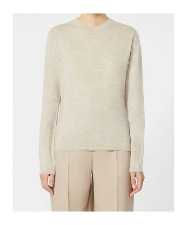 Max Mara Pittura Long-sleeve Sweater - Beige