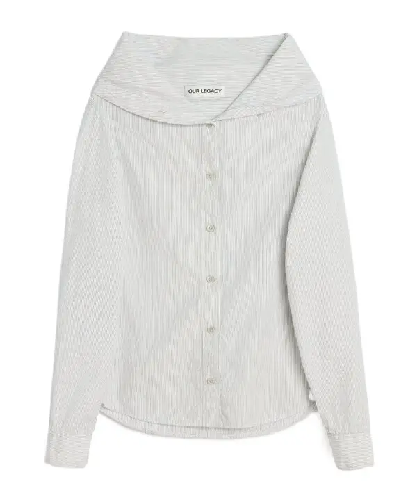 Our Legacy Kaonashi Embroidered Shirt - White
