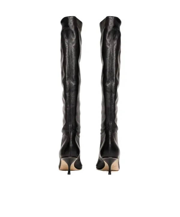 SCAROSSO Barbara Pointed-toe Boots - Black