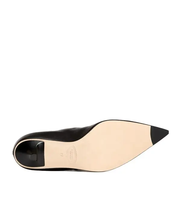 SCAROSSO Barbara Pointed-toe Boots - Black