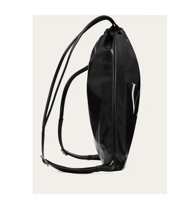 Valentino Garavani Vltn Logo Print Drawstring Backpack