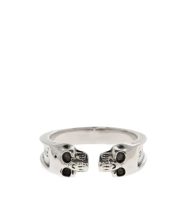 Alexander McQueen Skull Embellished Ring - Silver