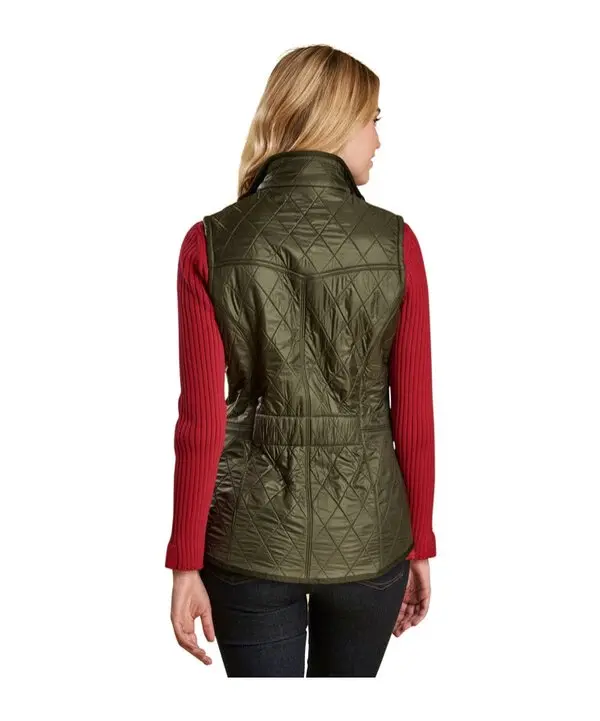 Barbour Quilted Sleeveless Vest With High Neck