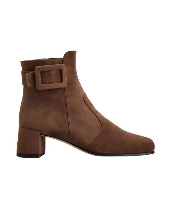 ROGER VIVIER Très Vivier Buckled Ankle Boots