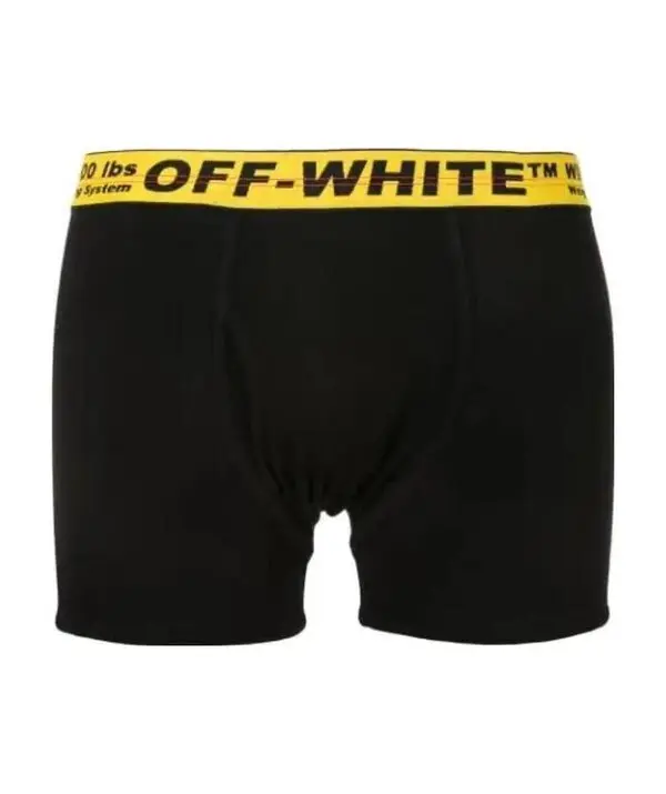 Off-White Logo Waistband Boxer Shorts - Black