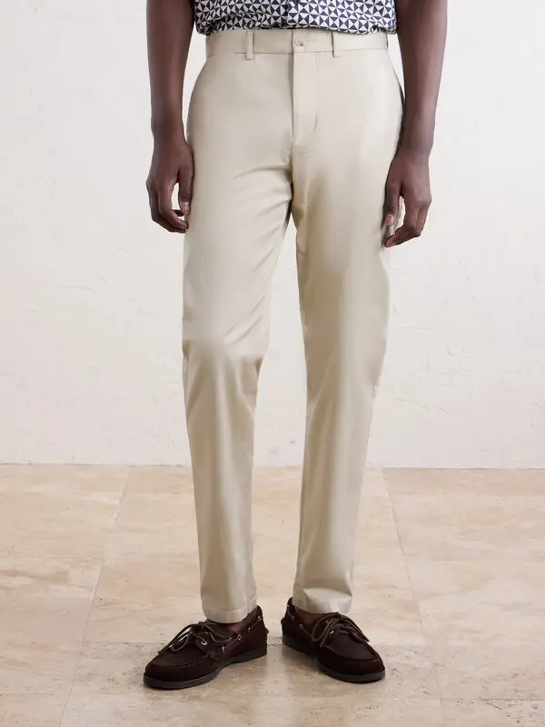 Onia Straight-leg Cotton-blend Trousers