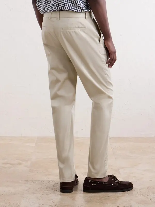 Onia Straight-leg Cotton-blend Trousers