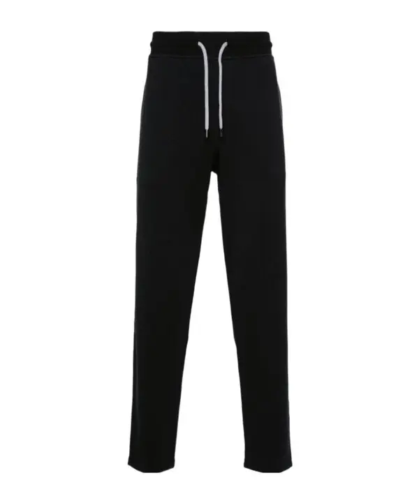Brunello Cucinelli Drawstring Straight Leg Pants - Black