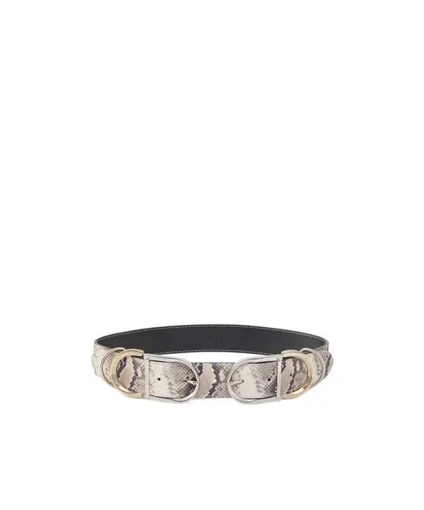 Pinko Animal Print Belt - Black