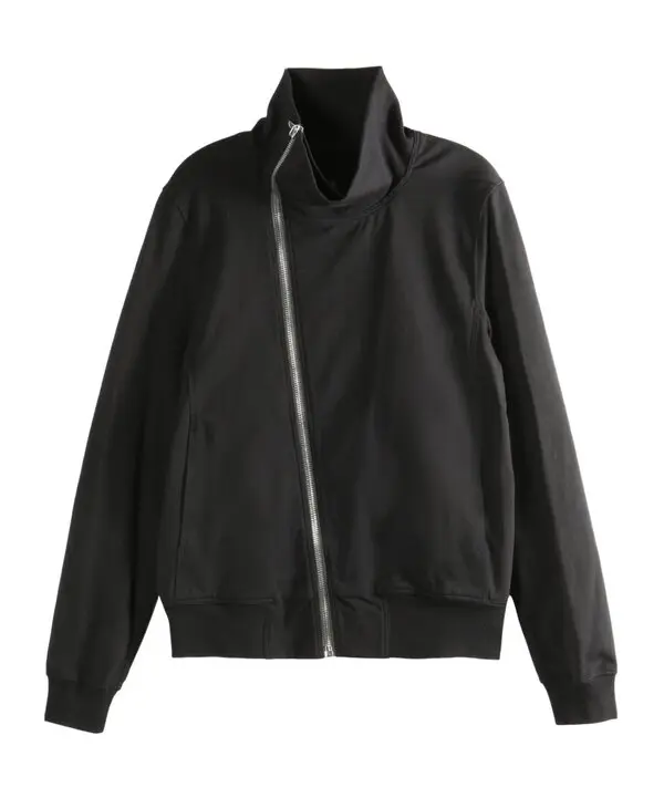 Rick Owens Long-sleeved Zip-up Jacket With Stand Collar