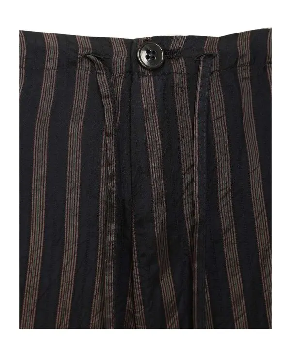 Dries Van Noten Striped Tailored Straight Leg Trousers