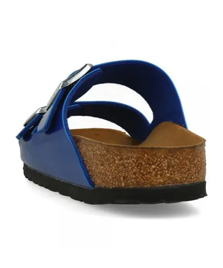 BIRKENSTOCK Double Belted Round Head Slippers - Blue