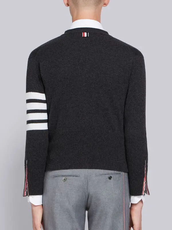 Thom Browne 4-bar Knitted Cardigan