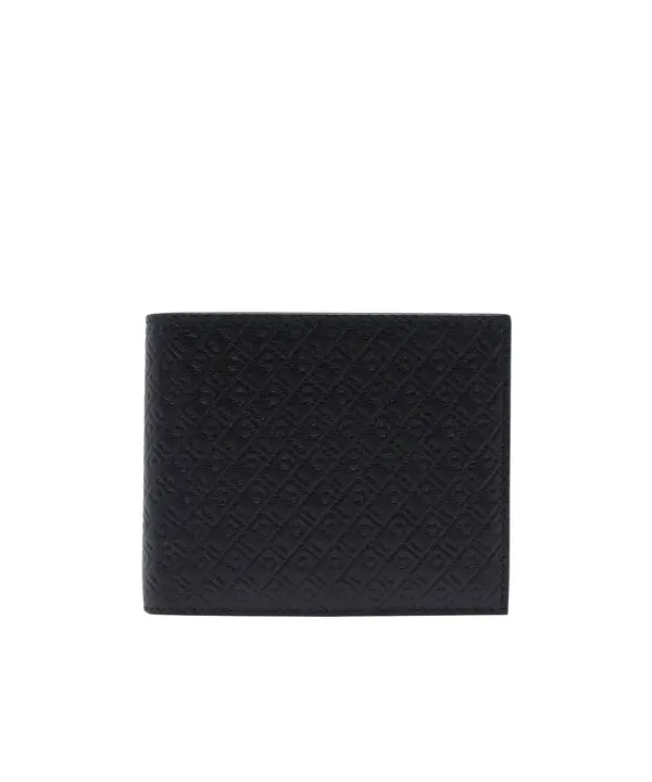 FERRAGAMO Gancini Bi-fold Vard Holder - Black