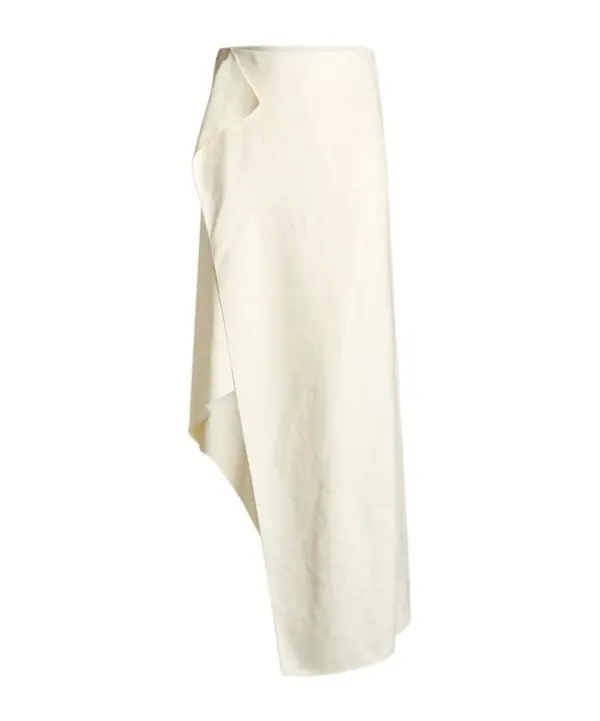 Etro Mid-rise Asymmetric Hem Skirt - White