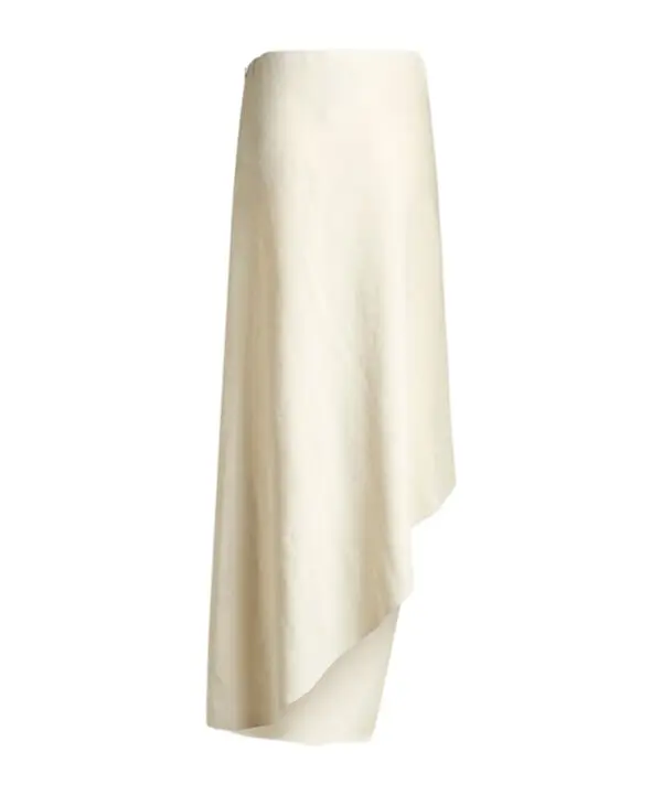 Etro Mid-rise Asymmetric Hem Skirt - White