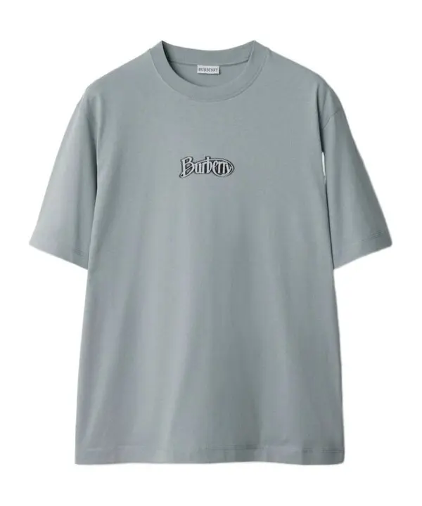 Burberry Logo Appliqué Cotton T-shirt - Gale