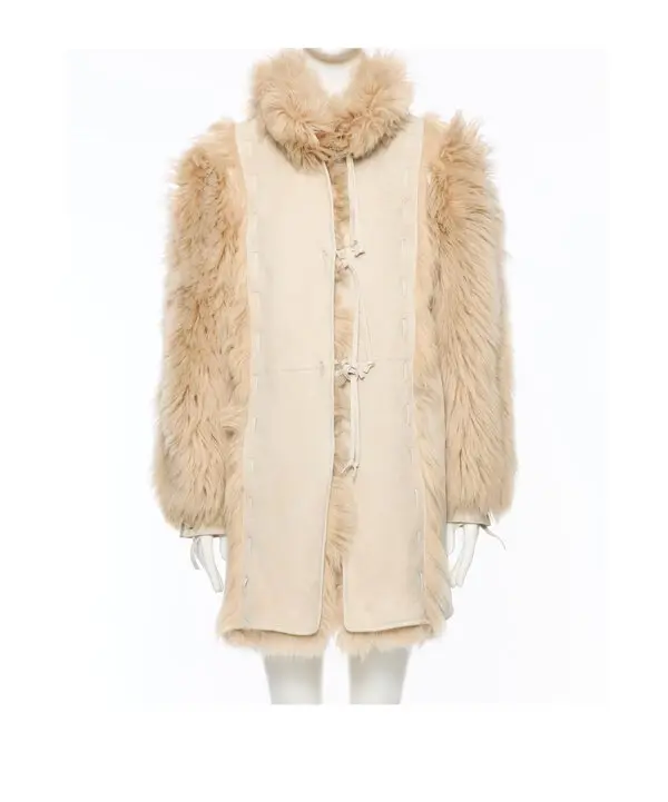 Valentino Garavani Long-sleeved Fur - Nude