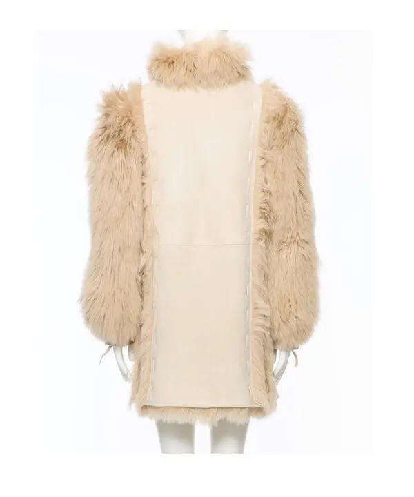 Valentino Garavani Long Sleeve Fur Jacket