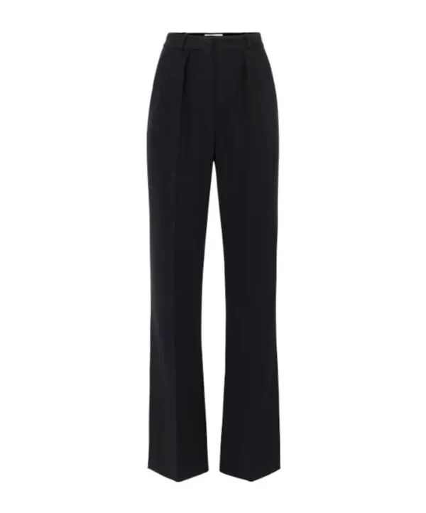 Elisabetta Franchi Tailored Trousers With Button Detail - Black