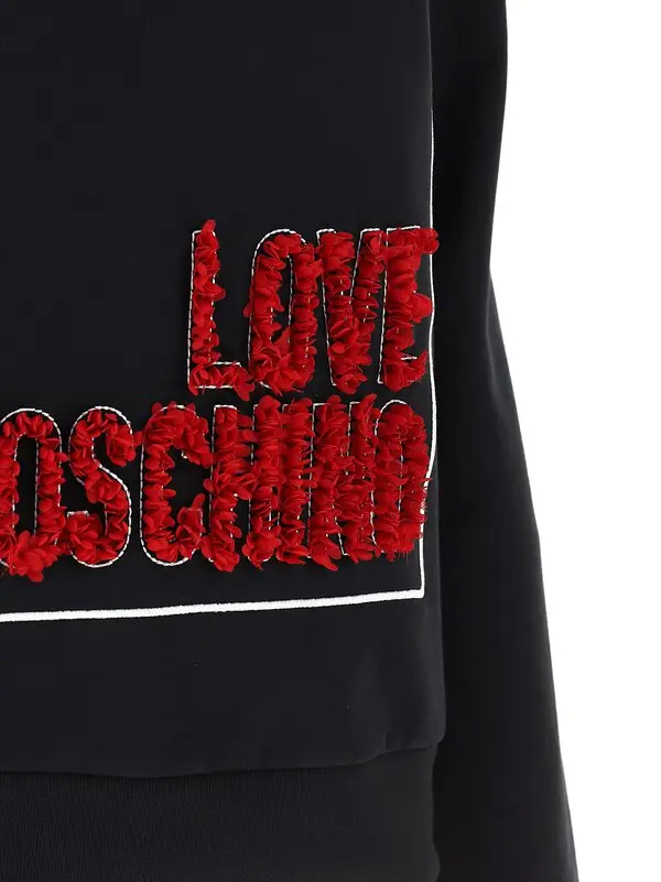 Moschino 3d Logo Sweatshirt - Black