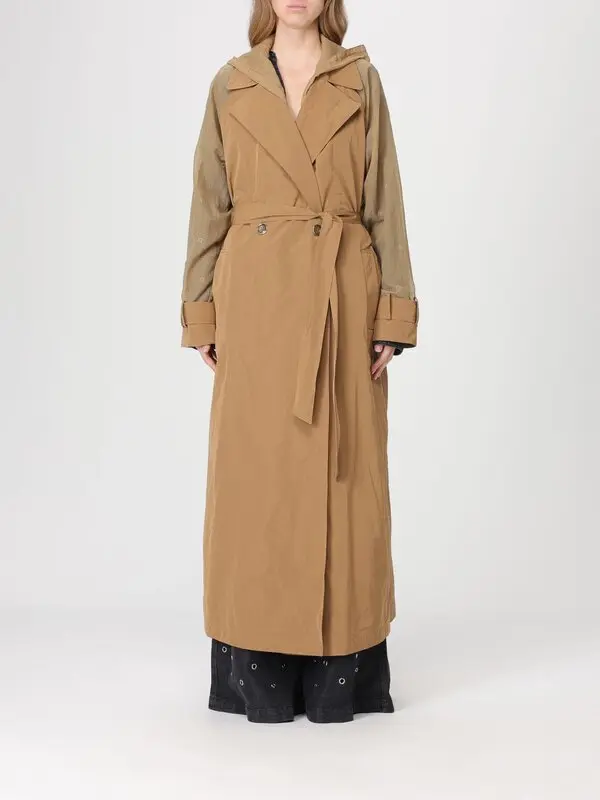 Pinko Sheer Insert Trench Coat