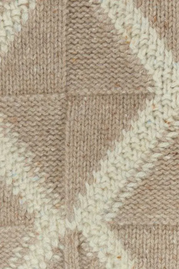 Bottega Veneta Argyle Intarsia Knit High Collar Jumper