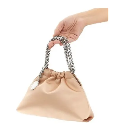 Stella McCartney Logo Plaque Chained Tote Bag - Pink