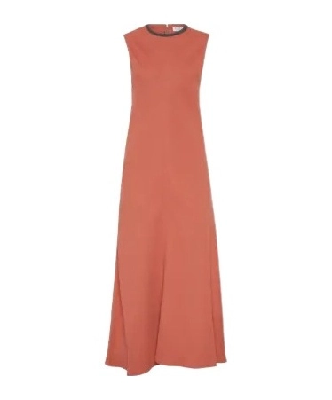 Brunello Cucinelli Monili Chain-detail Midi Dress
