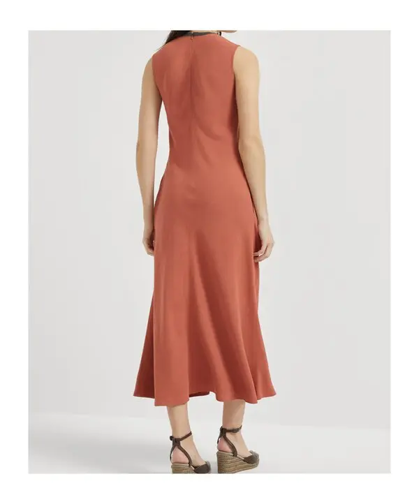 Brunello Cucinelli Monili Chain-detail Midi Dress