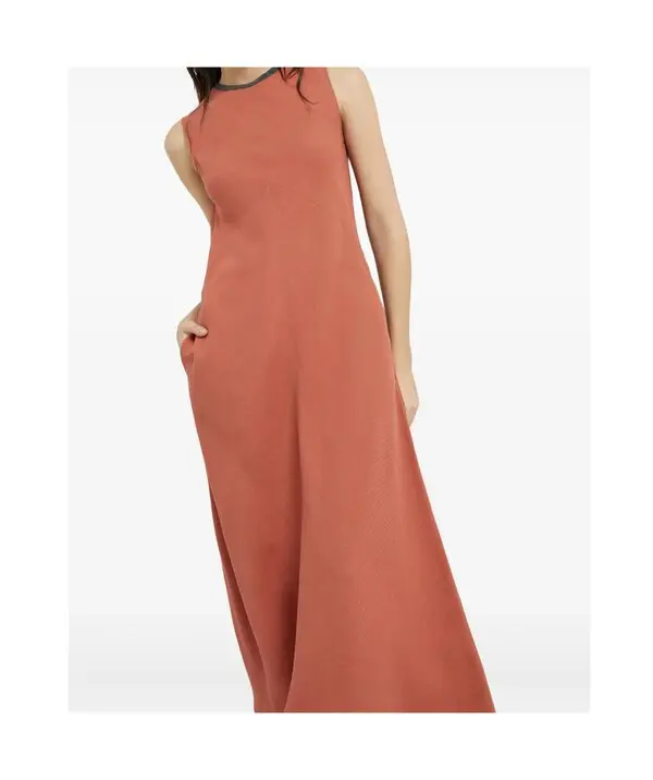 Brunello Cucinelli Monili Chain-detail Midi Dress