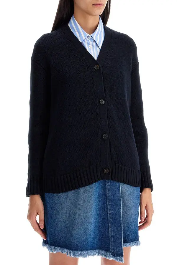 Max Mara Long-sleeved V-neck Cardigan