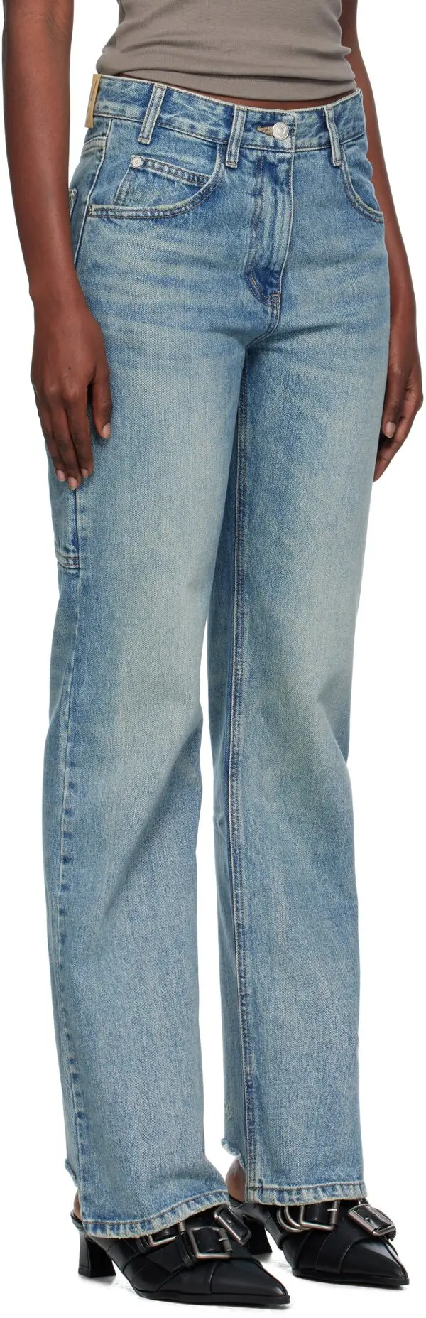 OPEN YY Frayed Hem Jeans