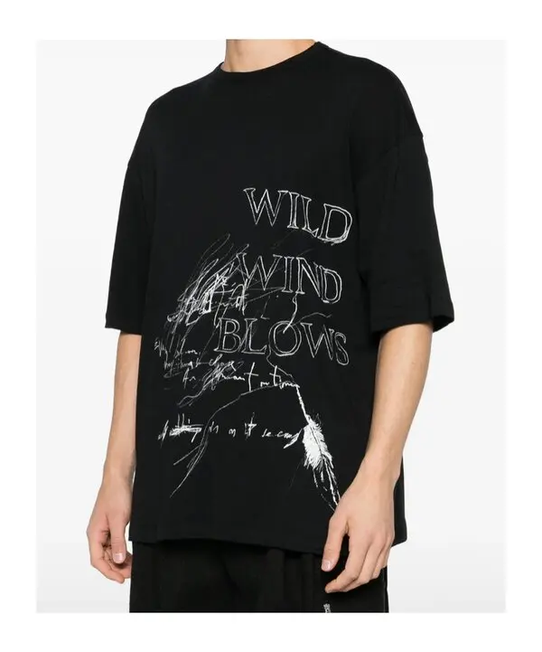 ANN DEMEULEMEESTER Dieter Wild Wind Blows High Comfort T-shirt